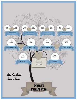 3 Generation Family Tree Generator | All Templates are Free to Customize