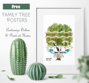 Free Family Tree Poster | Customize Online then Print at Home