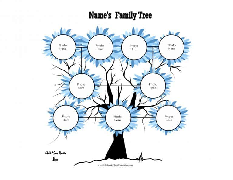 3 Generation Family Tree Generator | All Templates are Free to Customize