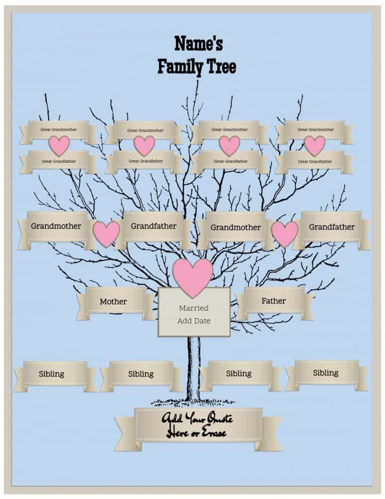Free Editable Family Tree Maker Templates | Customize Online Free