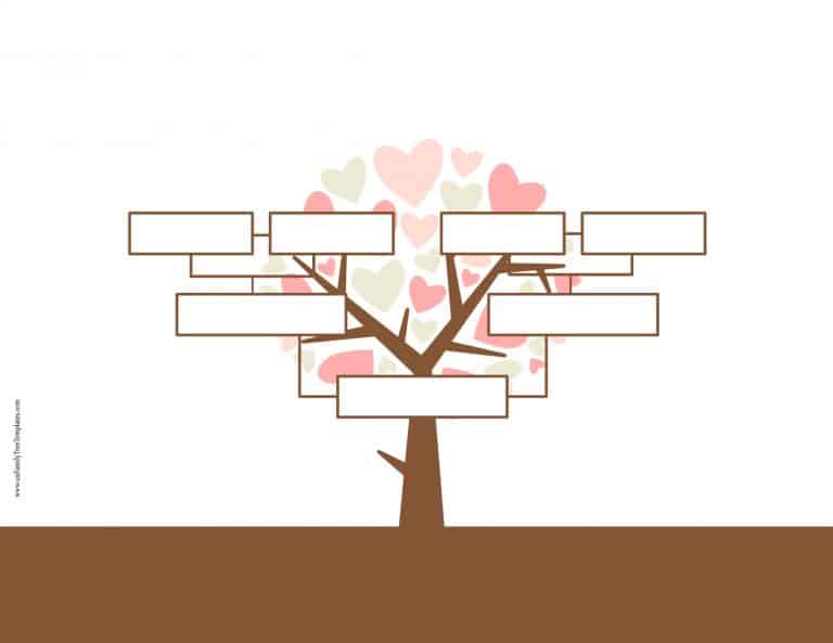 Blank Family Tree Template | Free Instant Download