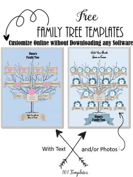 Free Editable Family Tree Maker Templates | Customize Online Free